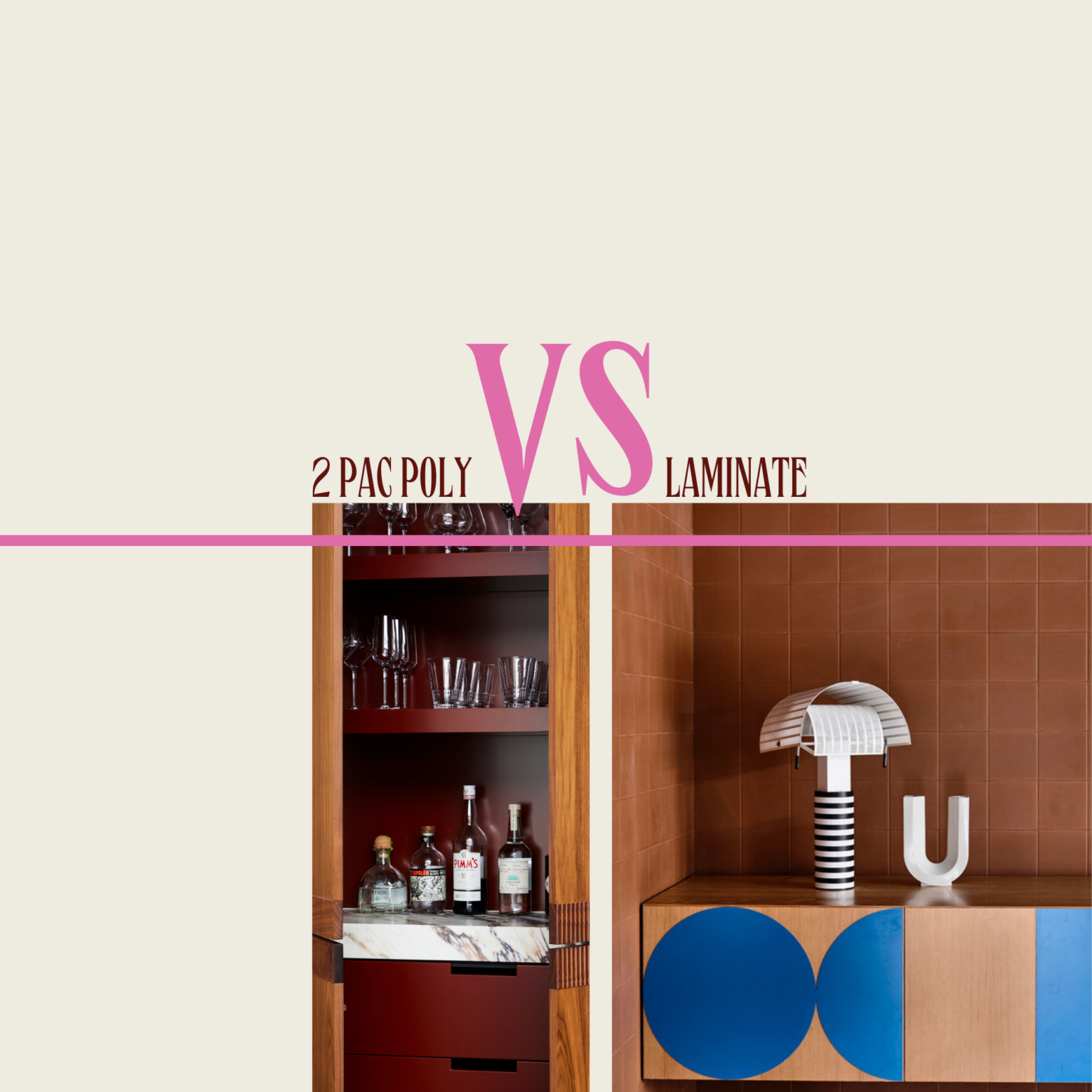 Laminate vs. Two PAC POLYURETHANE (2PAC) | thejoineryedit.com